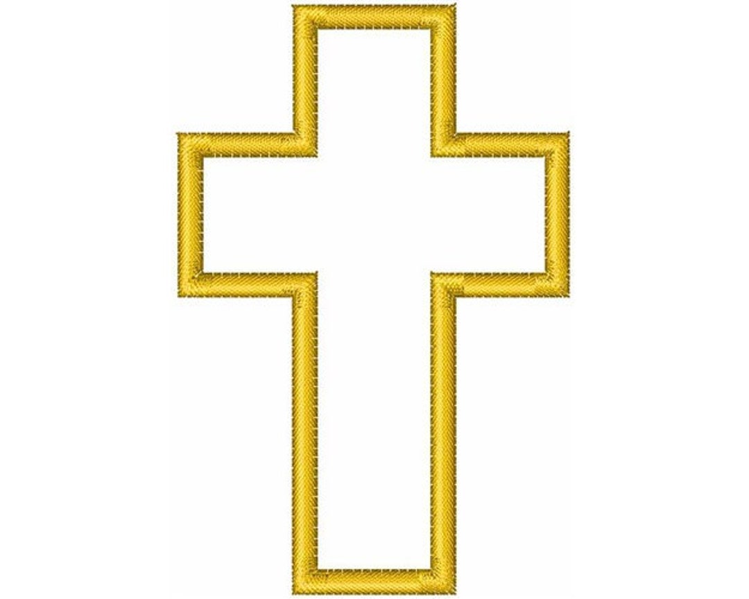 Applique Cross 4 Machine Embroidery Design - Etsy