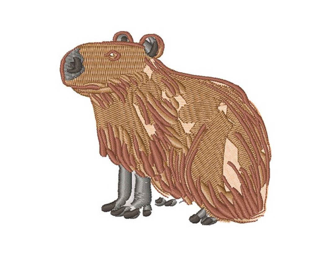 Capybara Rodent Machine Embroidery Design - Etsy