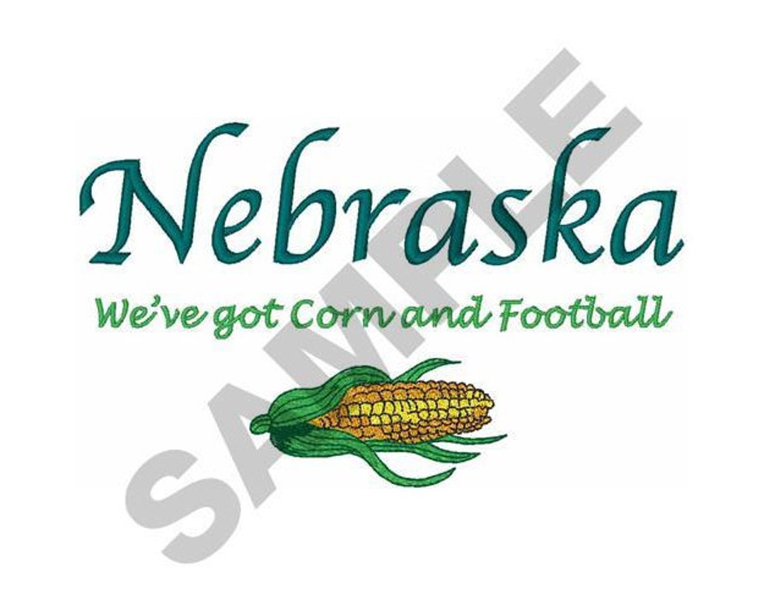 Nebraska - Machine Embroidery Design - Etsy