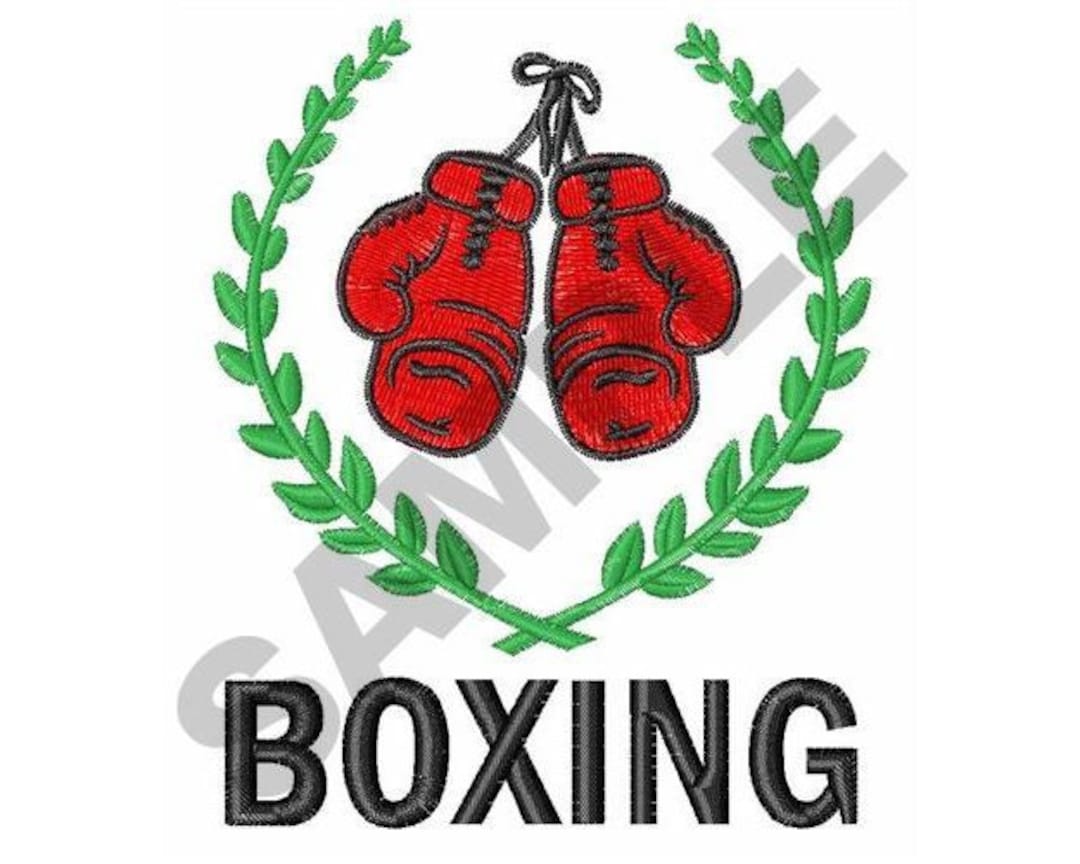 Boxing Crest - Machine Embroidery Design - Etsy