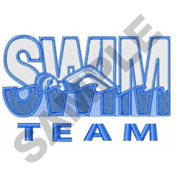 Swim Embroidery - Etsy