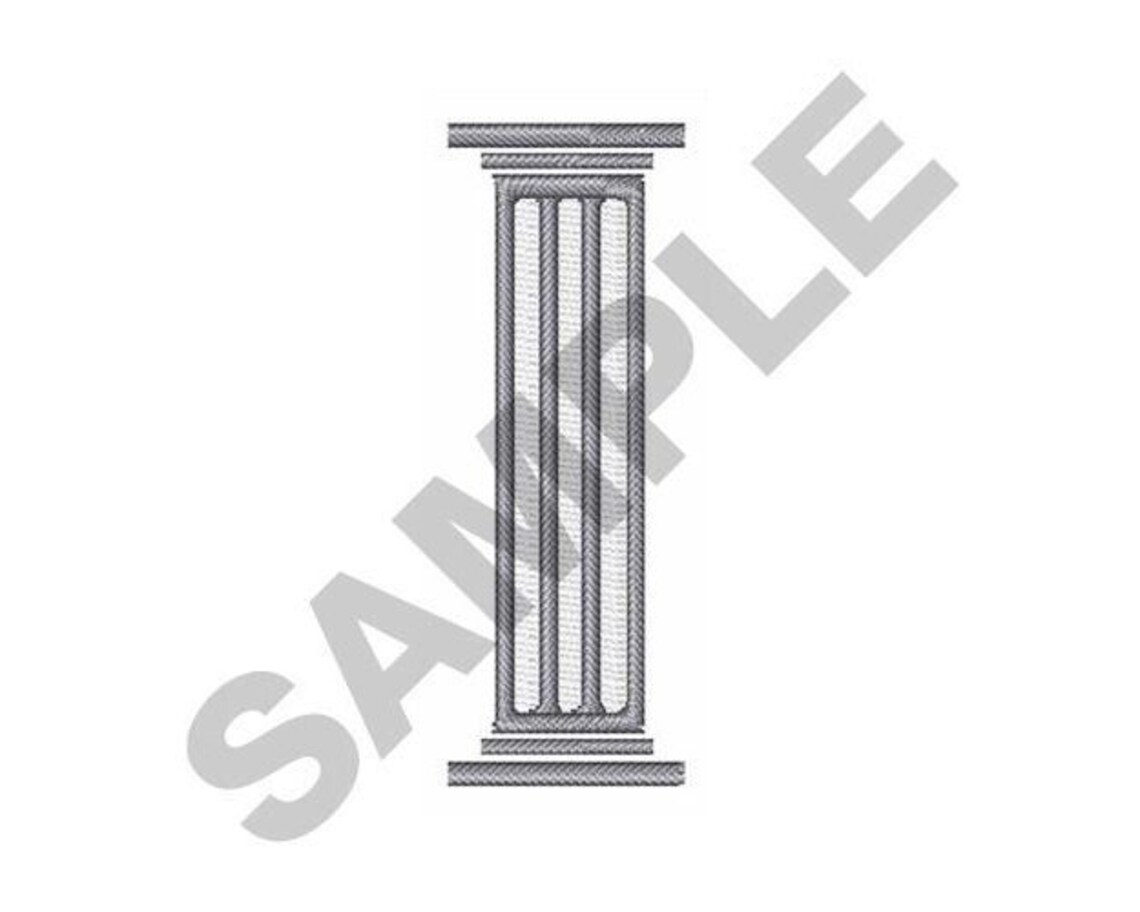 Column Only - Machine Embroidery Design - Etsy
