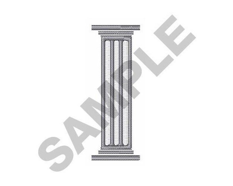 Column Only Machine Embroidery Design - Etsy