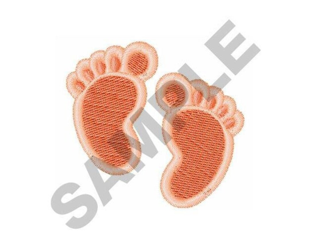 Baby Feet Machine Embroidery Design - Etsy
