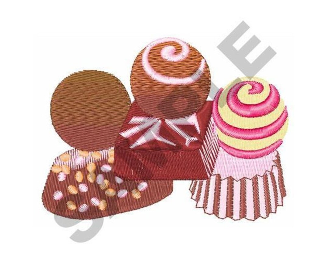 Stacked Chocolates - Machine Embroidery Design - Etsy