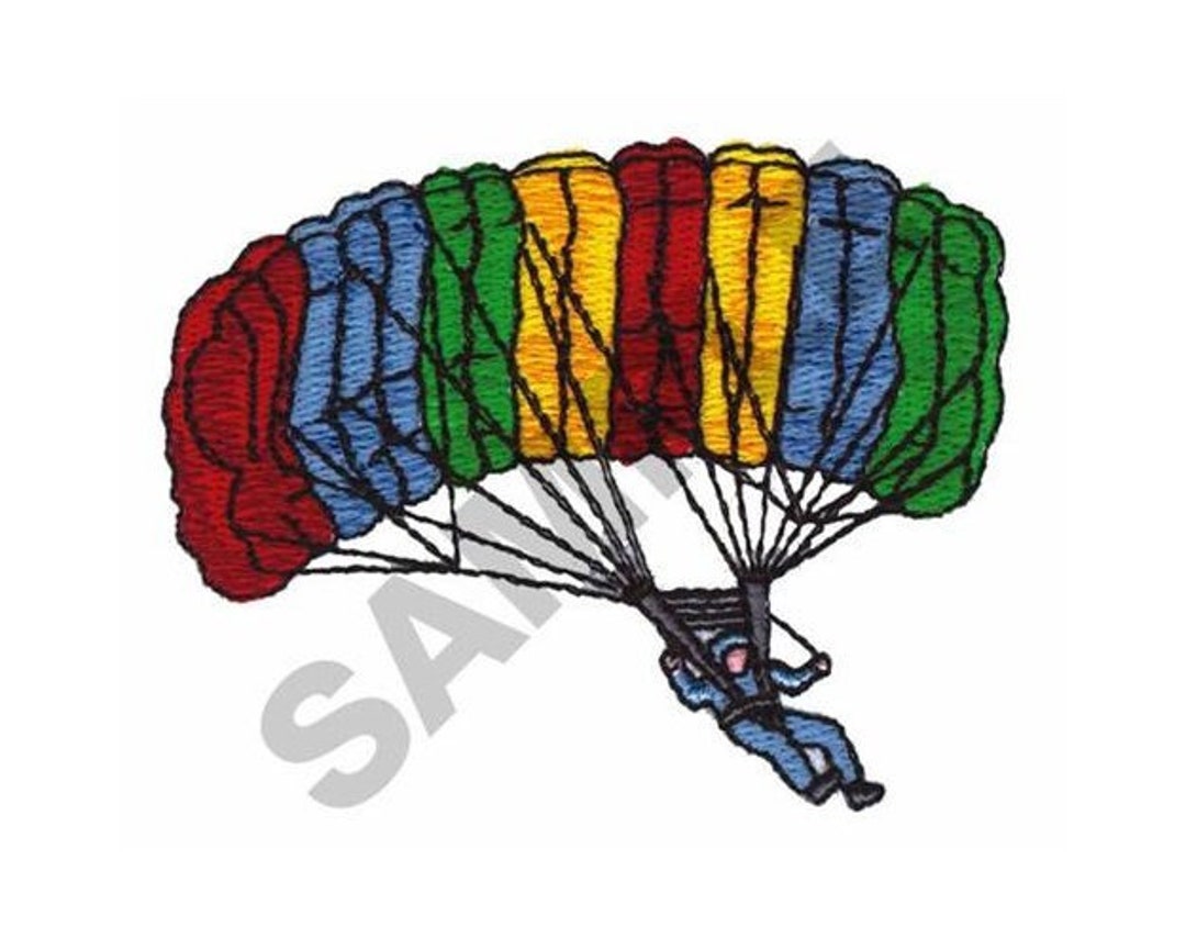 Sky Diving - Machine Embroidery Design - Etsy