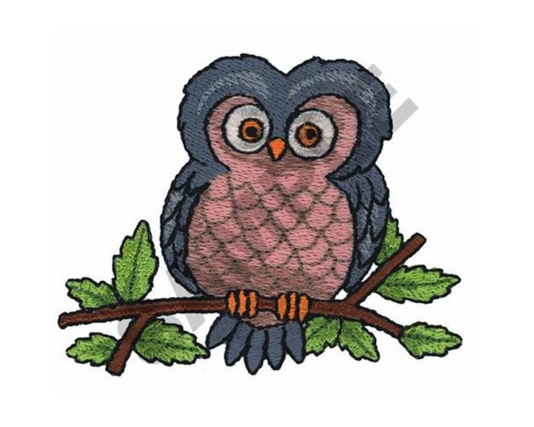 Owl Machine Embroidery Design - Etsy
