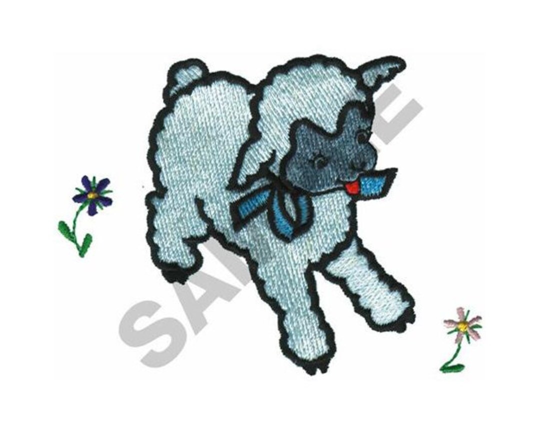 Lamb Machine Embroidery Design - Etsy
