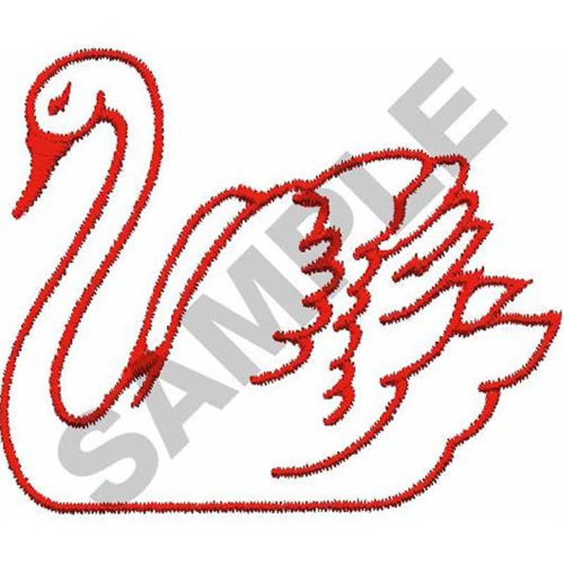 Swan Embroidery - Etsy
