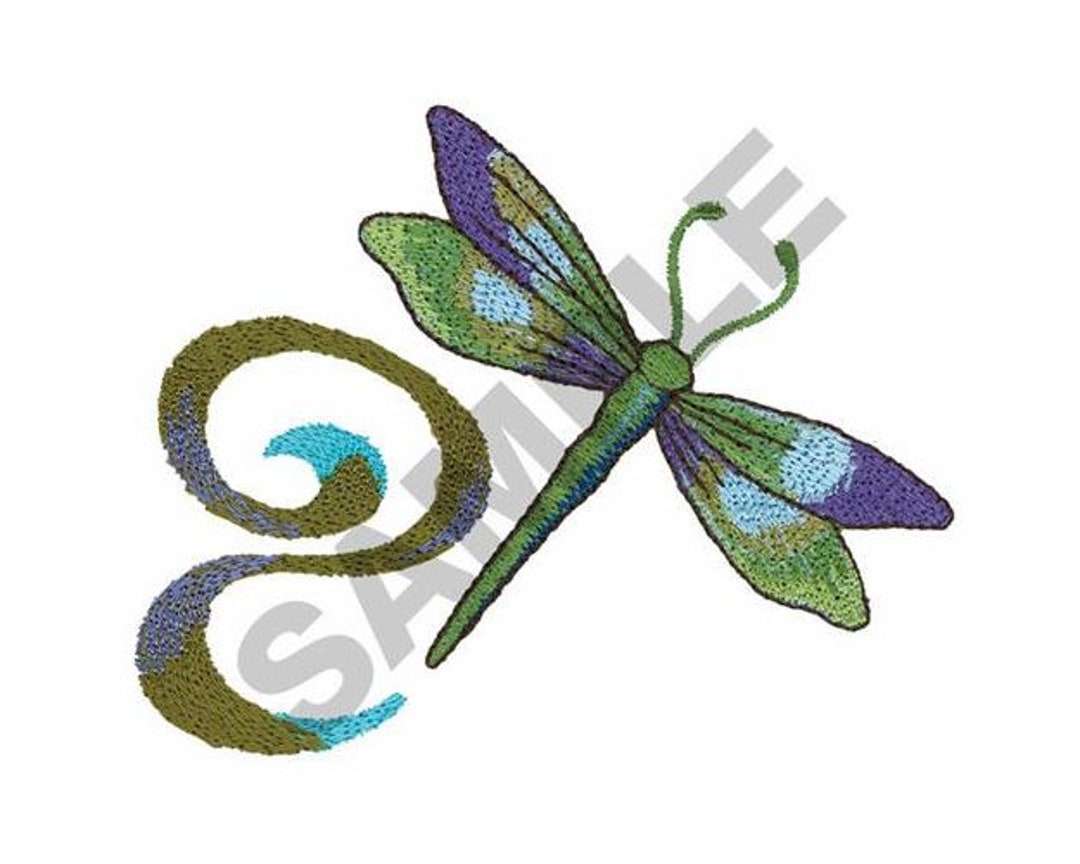 Dragonfly - Machine Embroidery Design - Etsy