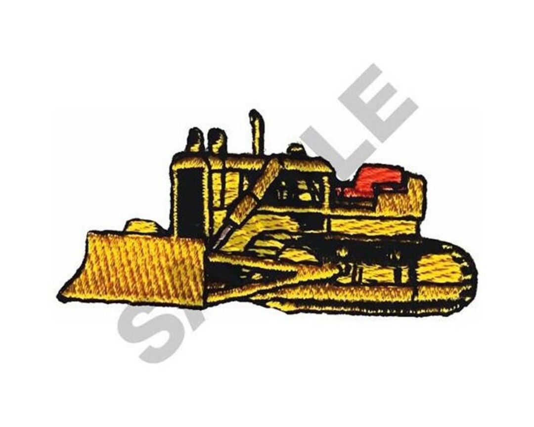 Bulldozer - Machine Embroidery Design - Etsy