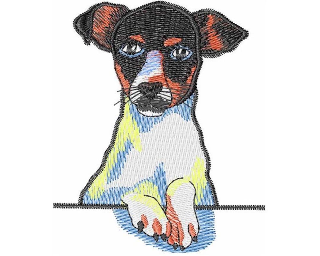 Jack Russell Machine Embroidery Design - Etsy