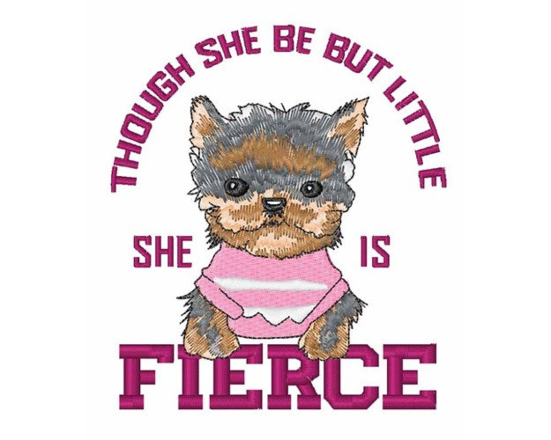 She is Fierce Machine Embroidery Design - Etsy