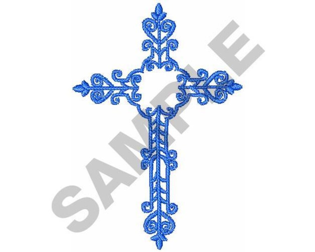 Filigree Cross - Machine Embroidery Design - Etsy