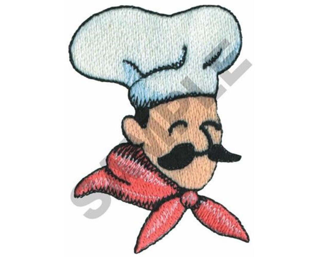 Chef Machine Embroidery Design - Etsy