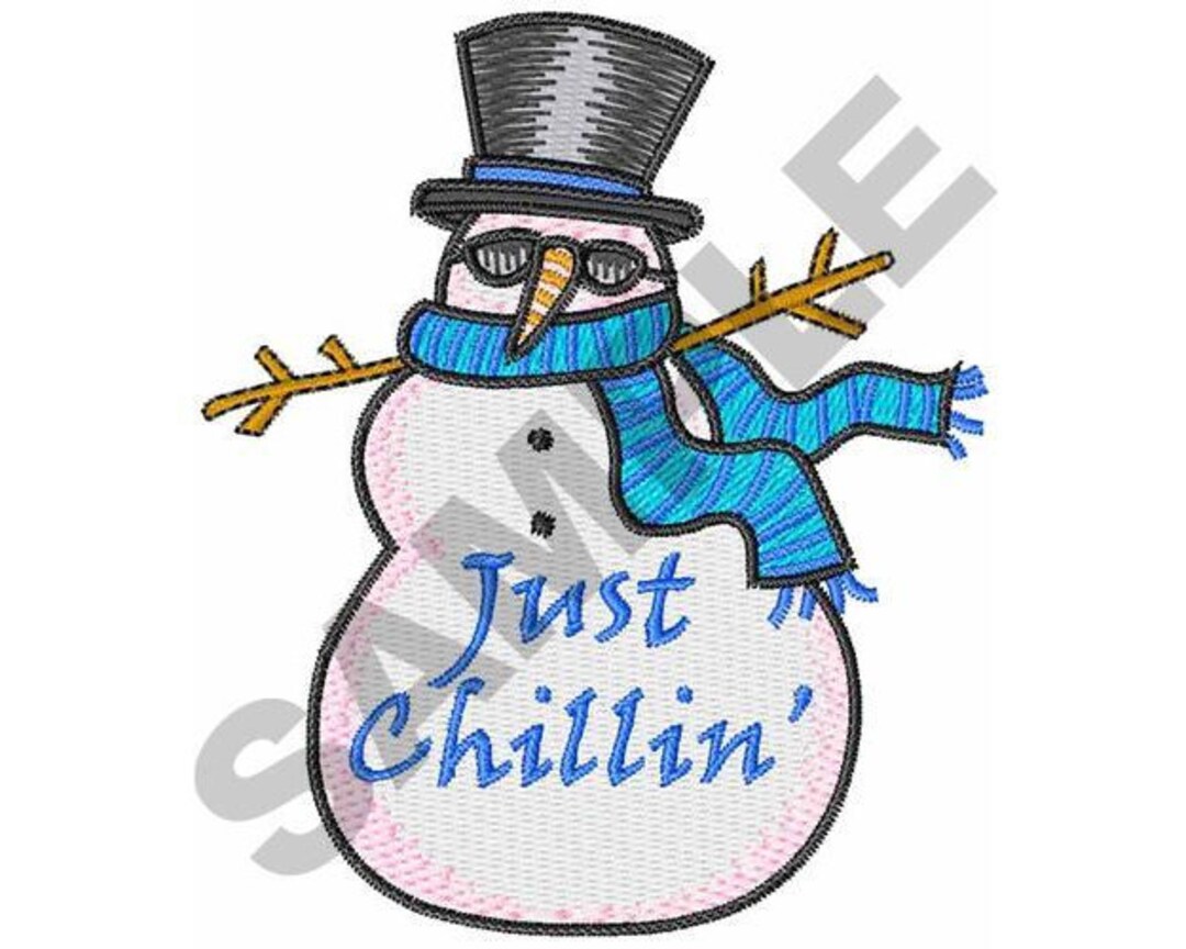 Just Chillin Machine Embroidery Design - Etsy