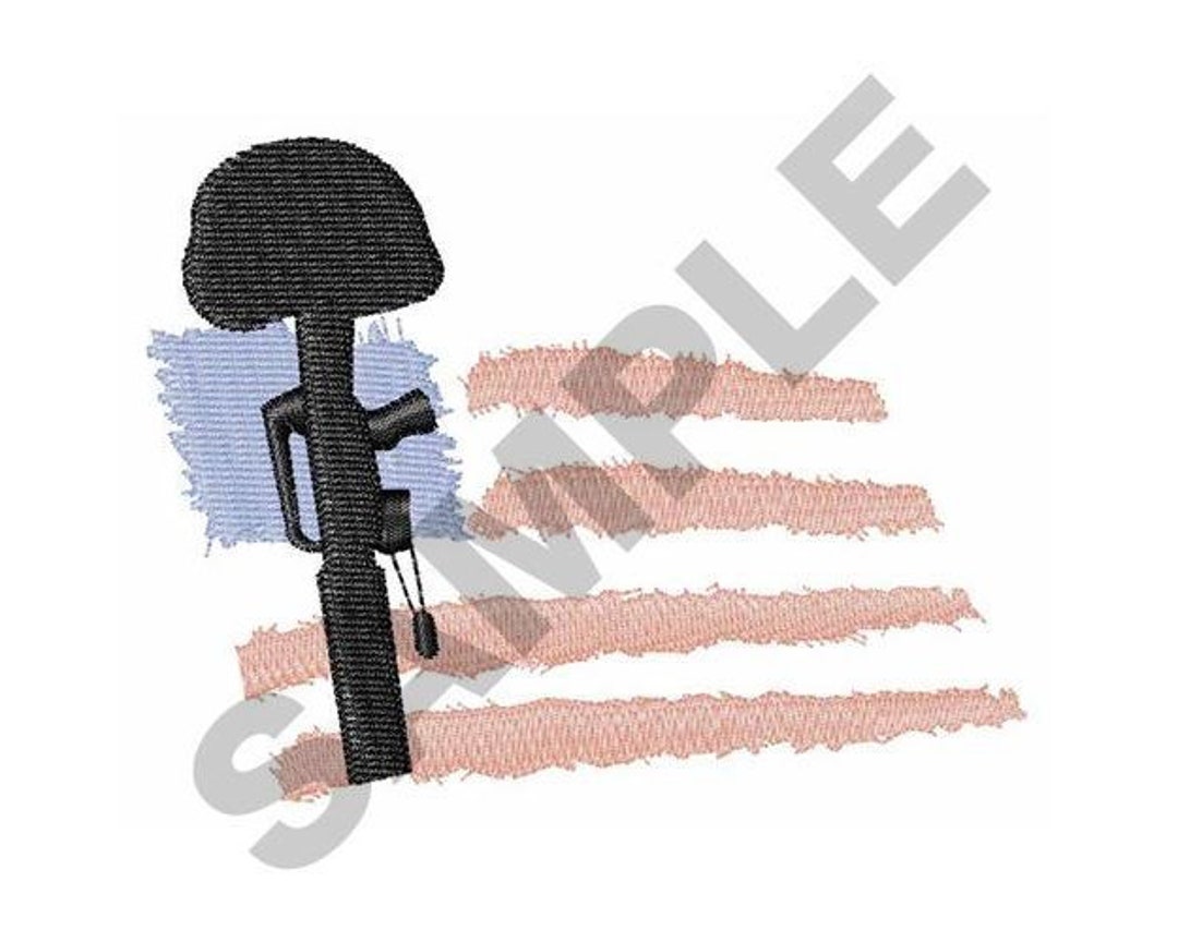 Soldier Memorial Machine Embroidery Design - Etsy