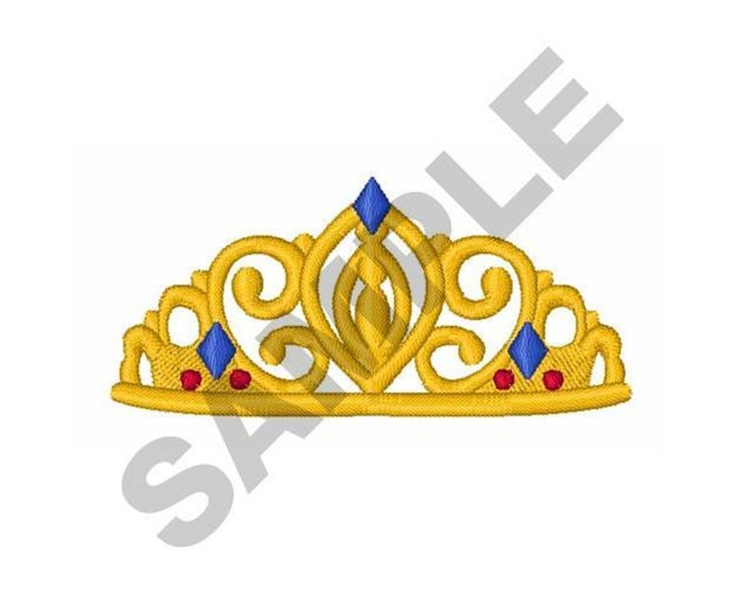 Tiara Machine Embroidery Design - Etsy