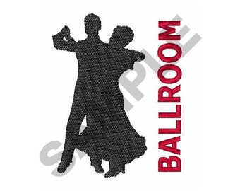 BUY 2, GET 1 FREE br13 Ballroom Dancers Silhouette Machine Embroidery ...
