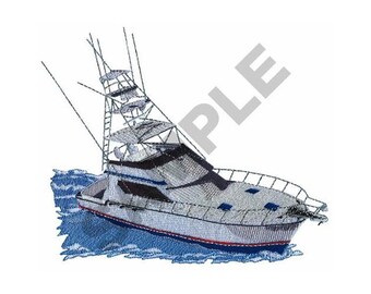Fishing Boat Machine Embroidery Design, Embroidery Designs, Machine ...