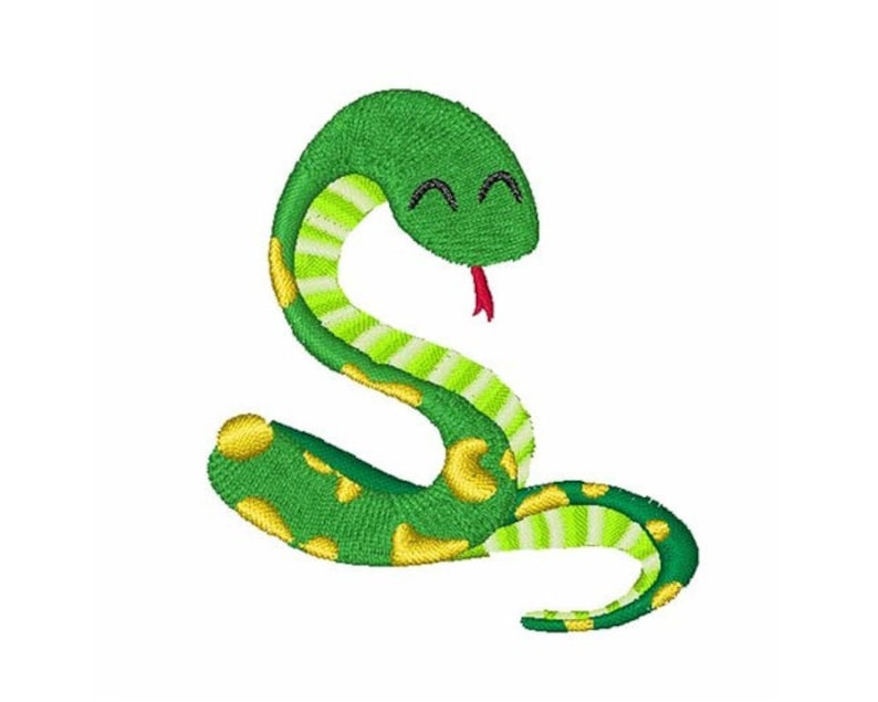 Snake - Machine Embroidery Design - Etsy