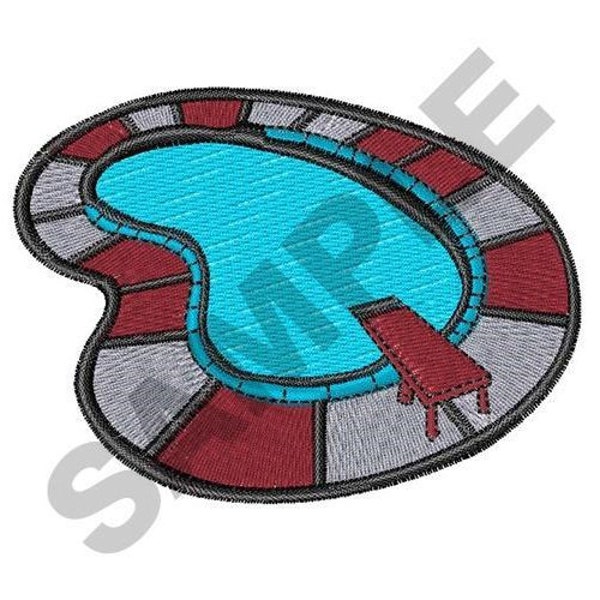 Swimming Embroidery - Etsy