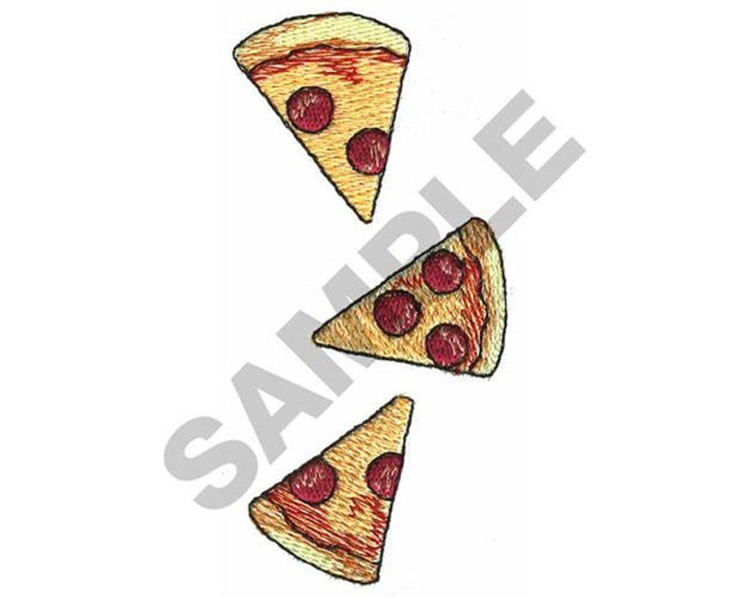 Pizza - Machine Embroidery Design - Etsy