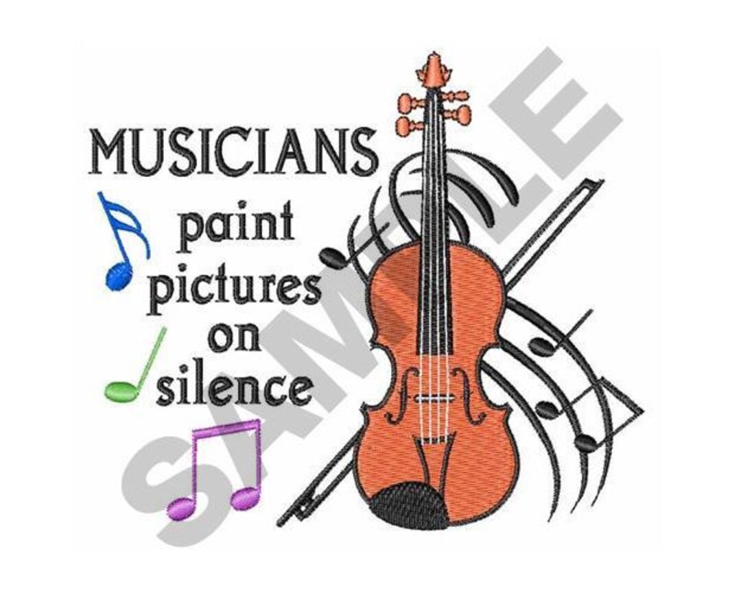 Paint Pictures on Silence - Machine Embroidery Design - Etsy