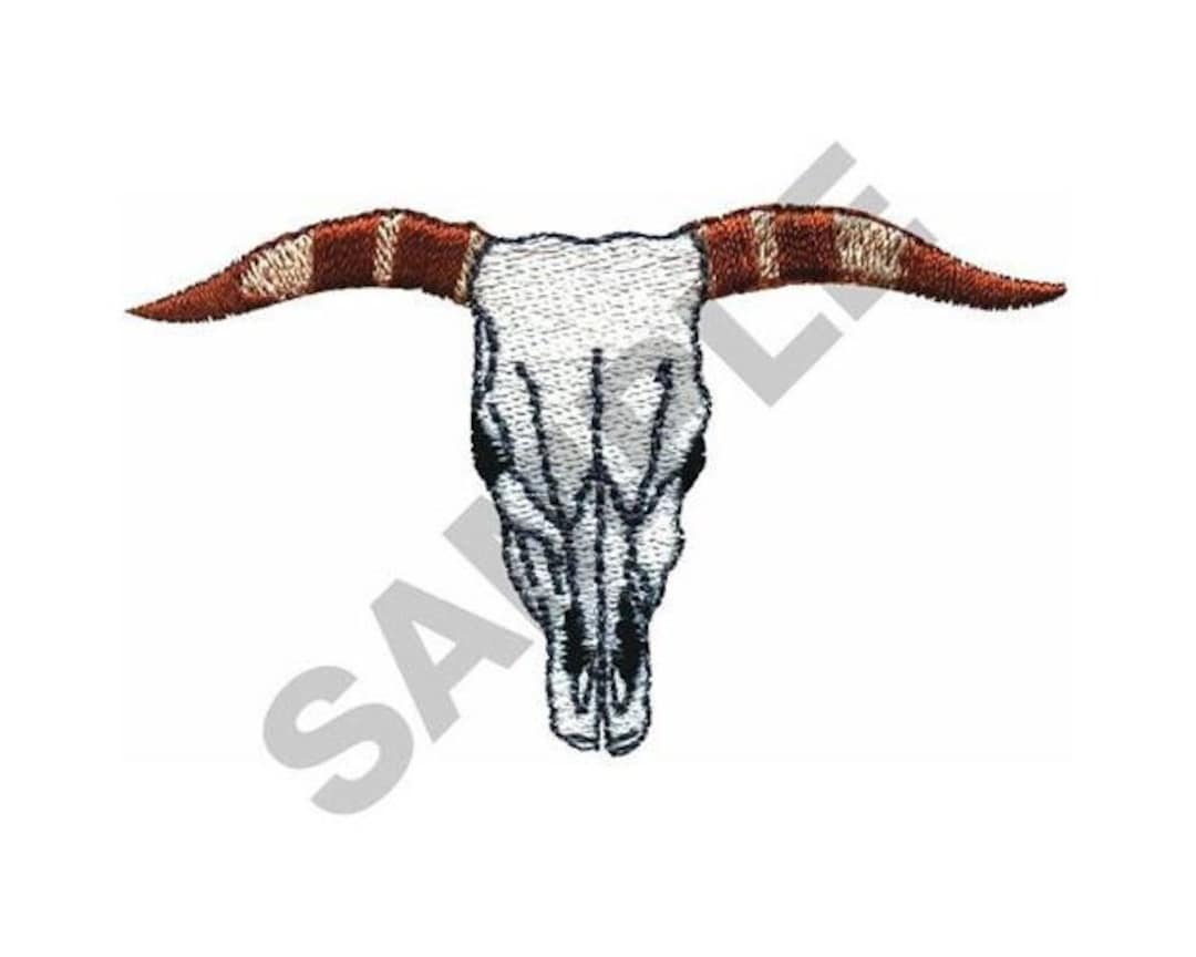 Skull Machine Embroidery Design - Etsy