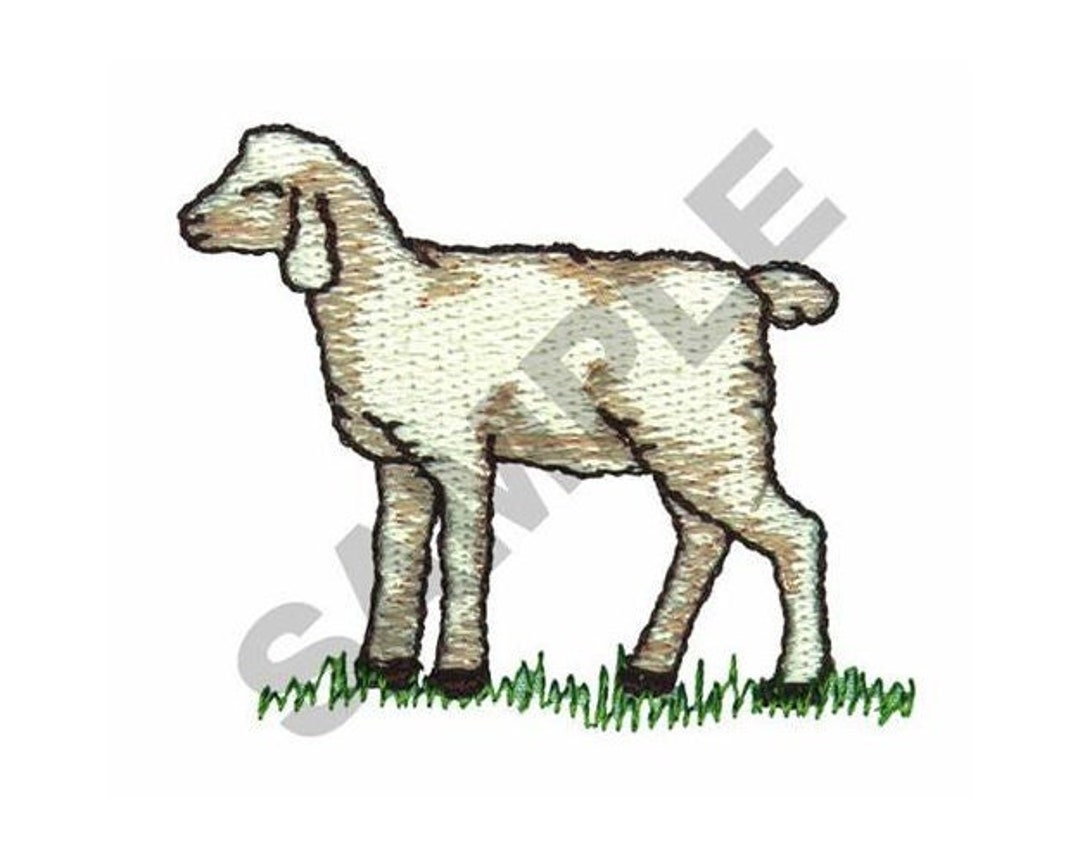 Lamb - Machine Embroidery Design - Etsy