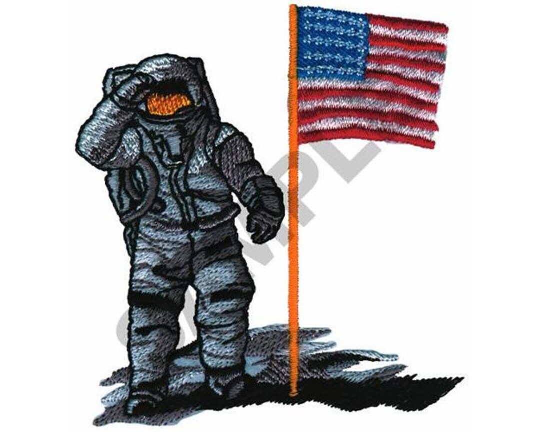 Astronaut Machine Embroidery Design - Etsy