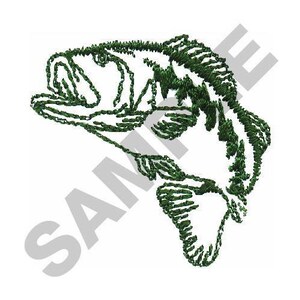 Small Bass Machine Embroidery Design - Etsy
