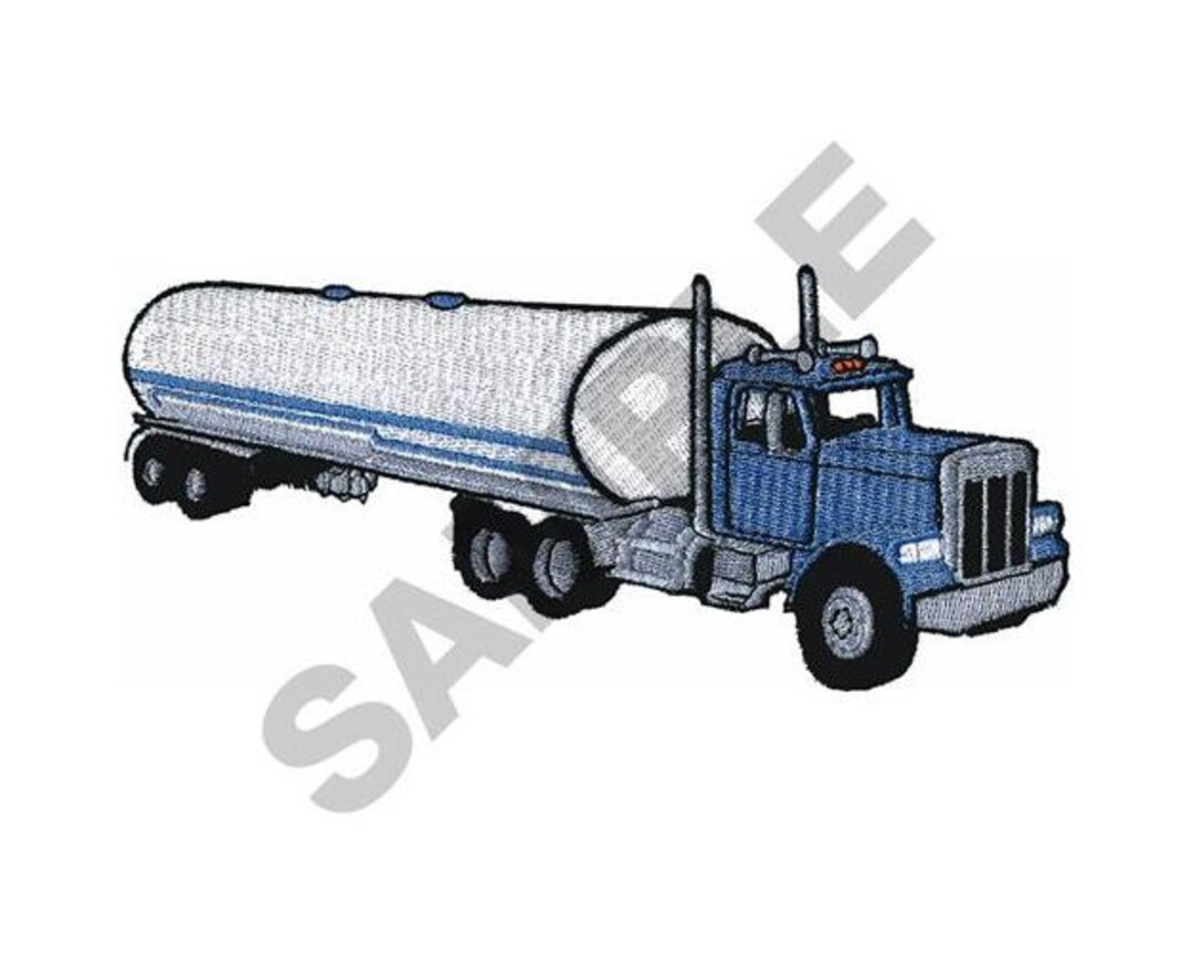 Tanker Truck - Machine Embroidery Design - Etsy