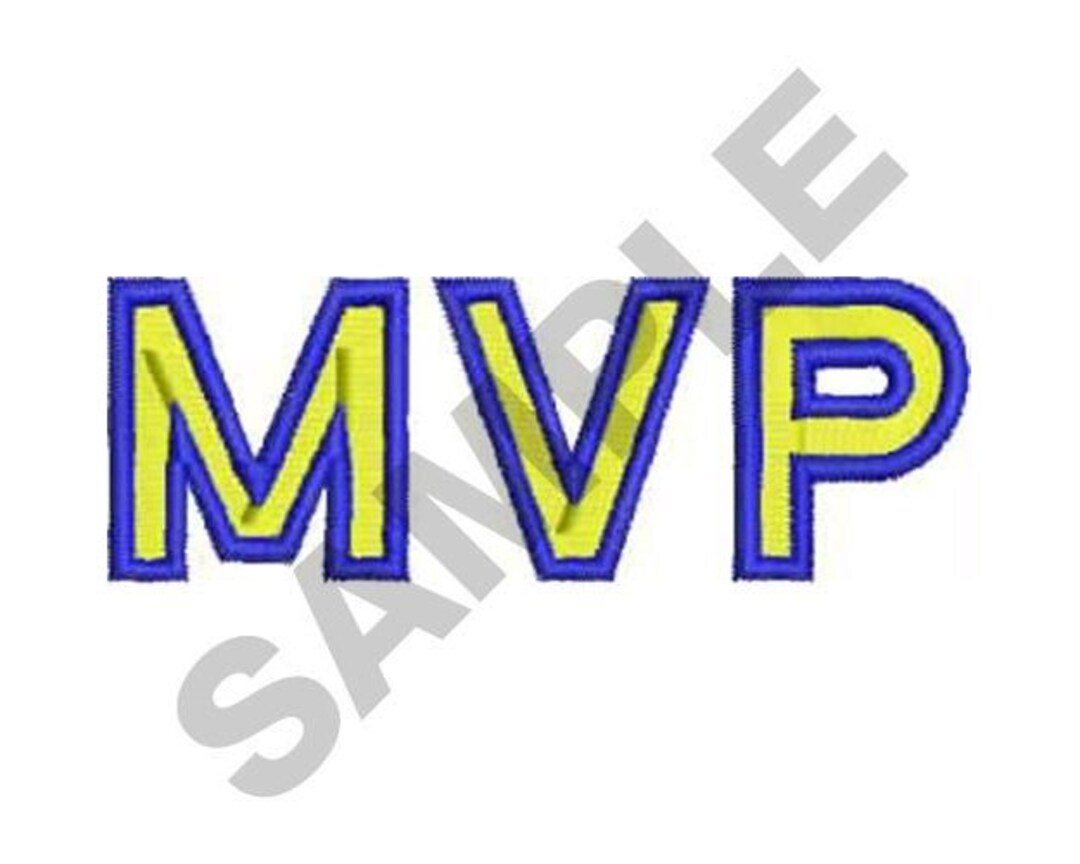 Two Color Mvp Machine Embroidery Design - Etsy