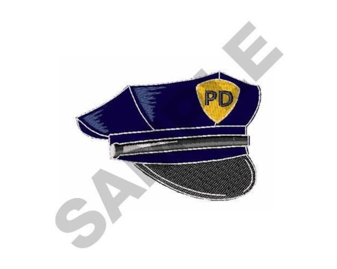 POLICE OFFICERS HAT - Machine Embroidery Design - Etsy