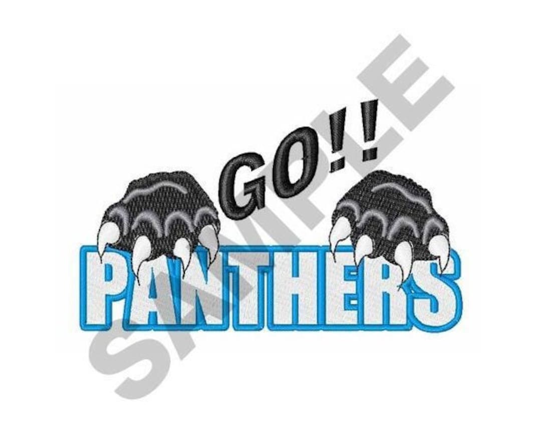 Go Panthers - Machine Embroidery Design - Etsy
