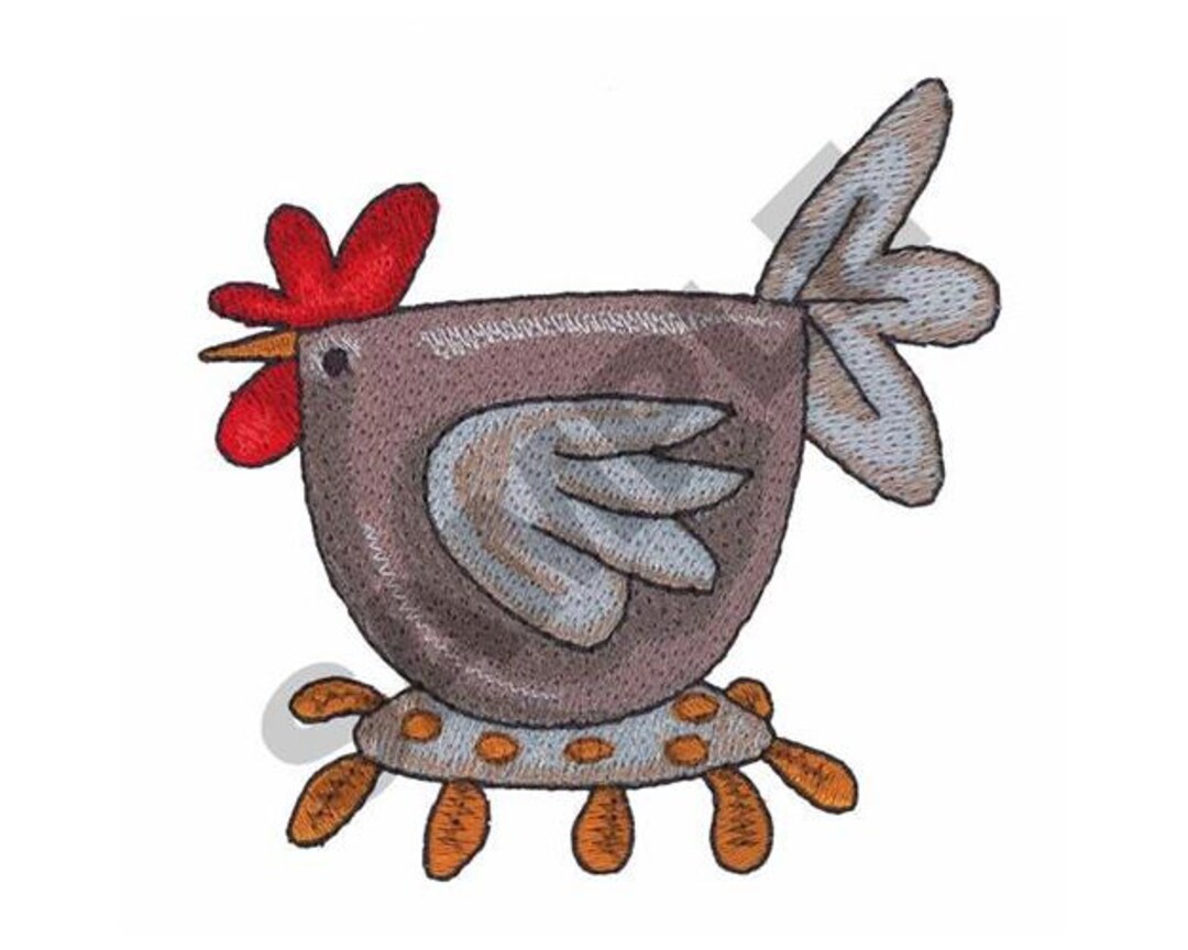 Chicken Machine Embroidery Design - Etsy