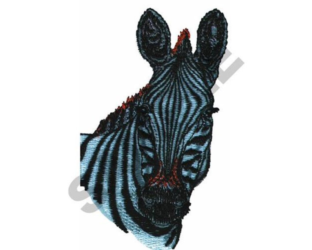 Zebra Machine Embroidery Design - Etsy