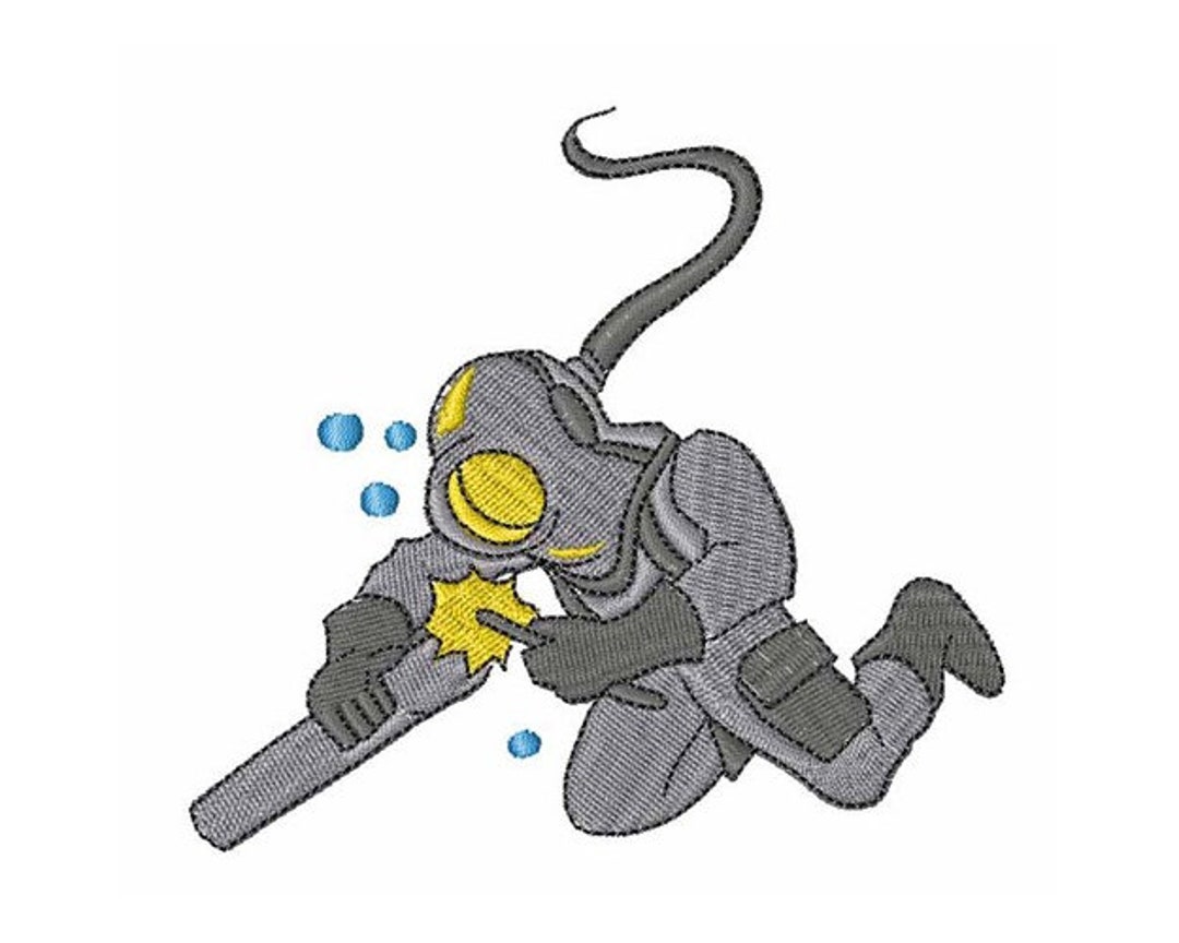 Underwater Welder Machine Embroidery Design - Etsy