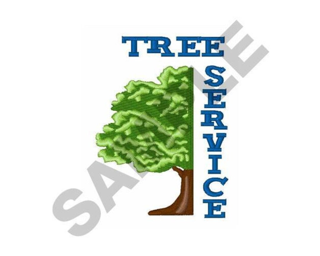 Tree Service - Machine Embroidery Design - Etsy