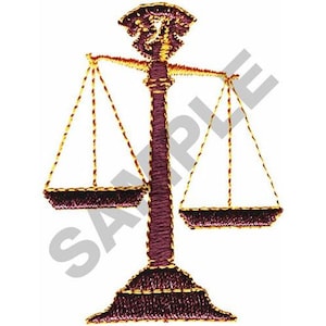 Law - Machine Embroidery Design - Etsy