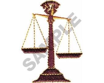 Law Justice Symbols Embroidery Design, Legal Symbols Machine Embroidery ...