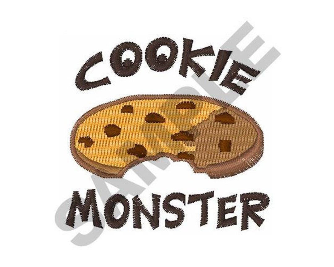 Cookie Monster - Machine Embroidery Design - Etsy