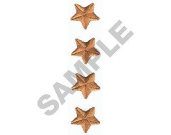 Military Star Machine Embroidery Design - Etsy