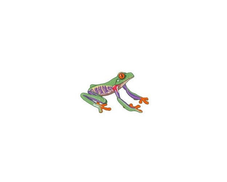 Frog Machine Embroidery Design - Etsy