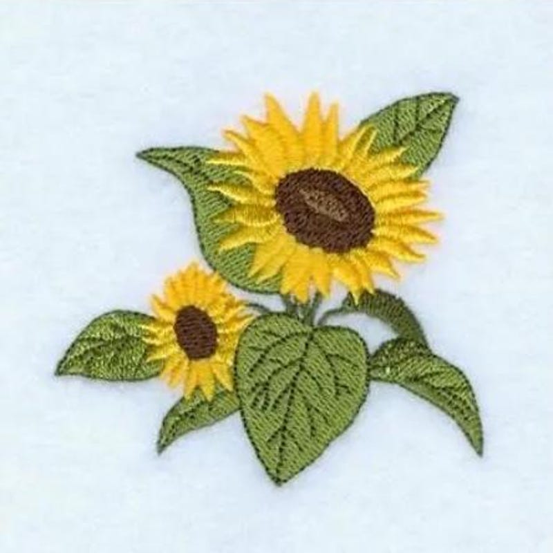 Sunflower Embroidery - Etsy