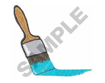 Artist at Work Machine Embroidery Design, Artist Paint Brush Embroidery ...