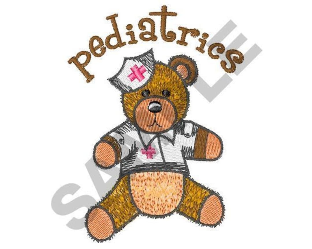 Pediatrics Teddy Bear Machine Embroidery Design - Etsy