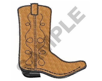 Cowboy Boot Machine Embroidery Design - Etsy