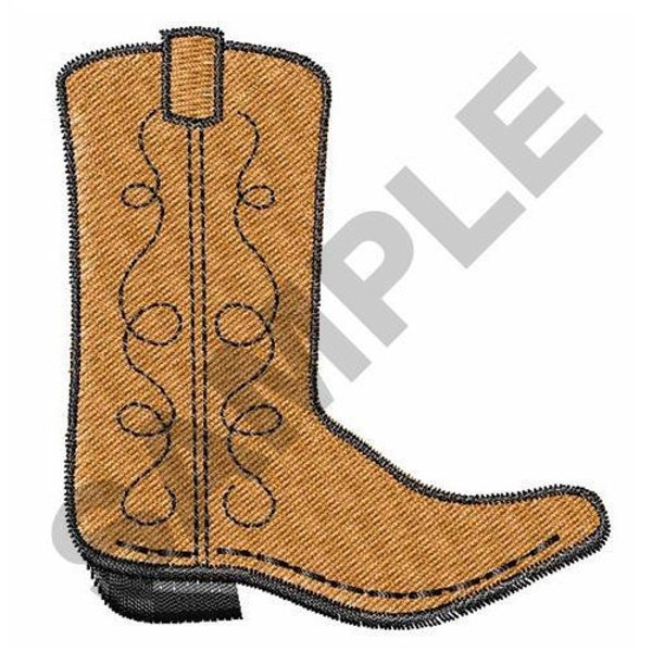 Cowboy Boot Embroidery Design - Etsy